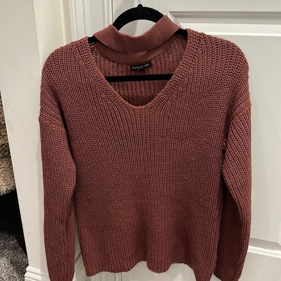 Haute Monde | Sweaters | Choker Neck Oversized Sweater | Poshmark
